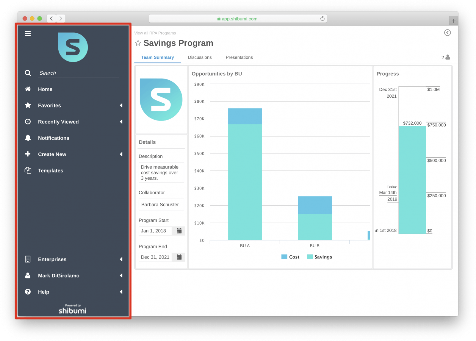 Shibumi gets a new Interface.